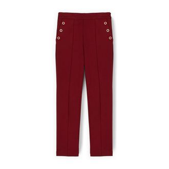 Motivi Regul&auml;re Hose mit &Ouml;senmuster - - Trousers - Damen - Rot - XS