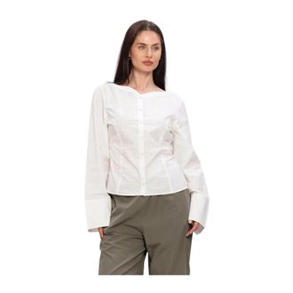 Envii Enweb LS B-N Shirt 7119 - - Blouses & Shirts - Damen - Wei&szlig; - XS