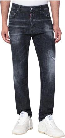 Dsquared2 Homme, Jeans, Noir, Taille: M Dsquared2 Mens Distressed Denim Jeans