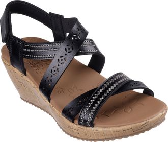Skechers Damen Beverlee Delicate Glow Sandals, Black, 40 EU