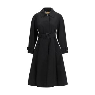 Burberry Femme, Robes, Noir, Taille: 36 FR Trench-coat avec doublure &agrave; carreaux embl&eacute;matiques