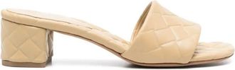 Bottega Veneta Sandalen - Beige Lamb Leather Sandals - Gr. 40 (EU) - in Beige - f&uuml;r Damen