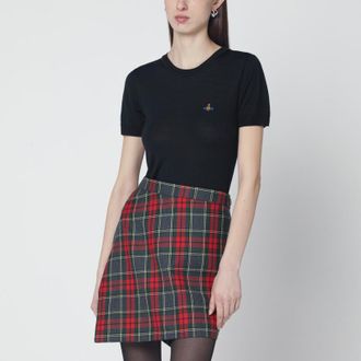 Vivienne Westwood Black Bea wool and silk top
