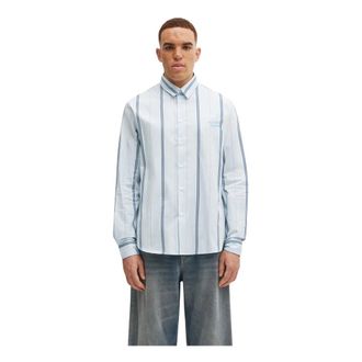 Maison Kitsun&eacute; Relaxed Shirt - - Shirts - Herren - Blau - XL