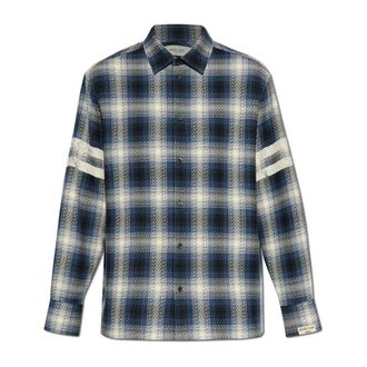 Golden Goose Homme, Chemises, Bleu, Taille: S Chemise &agrave; Carreaux