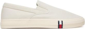 Tommy Jeans Sneakers aus Stoff Archive Vulc. Y2K Slip On EM0EM01675 Wei&szlig;