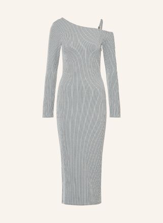 HUGO BOSS Hugo One-Shoulder-Kleid Nalatina Mit Glitzergarn grau