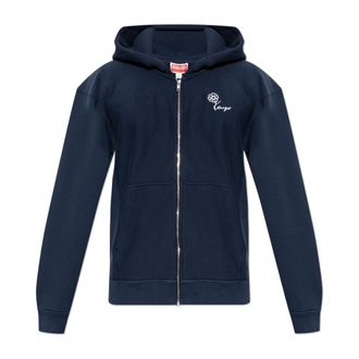 Kenzo Tulip Zip-up Hoodie - - Sweatshirts & Hoodies - Herren - Blau - S