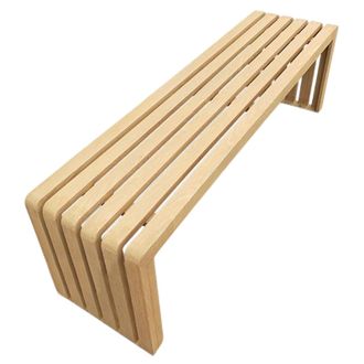 Generic Gartenbank Wetterfest 2 Sitzer Metall Outdoor Sitzbank Ohne R&uuml;ckenlehne Parkbank Balkonbank Starke Tragf&auml;higkeit f&uuml;r Garten, Terrasse, &Ouml;ffentliche Ber