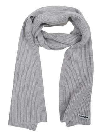 Pinko Pinko T&uuml;cher & Schals - Rectangular Knitted Scarf With Ribbed Texture - Gr. unisize - in Grau - f&uuml;r Damen