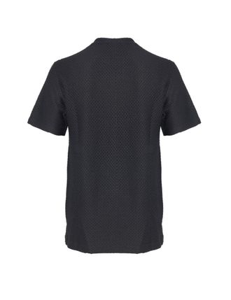 Emporio Armani Mens T-Shirt Crewneck Black Polyamide T-Shirts And Polos