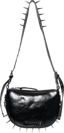 John Richmond Femme, Sacs, Noir, Taille: ONE Size Borsa a tracolla borchie e design curvo