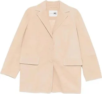 Manzoni24 Lederjacke - Beige