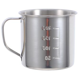 Cabilock Edelstahl Trinkbecher Mit Griff Und Messskala 10Oz Kindertasse F&uuml;r Kindergarten Und Zuhause Robuster Wasserbecher F&uuml;r Kinder