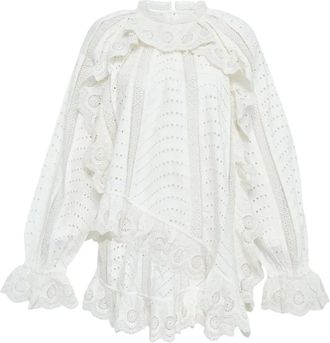 Ulla Johnson Asymmetrische Marcella Bluse - Weiß