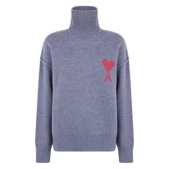 Ami Homme, Pulls, Gris, Taille: S Col roul&eacute;s