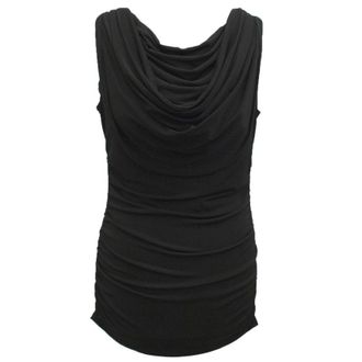 Michael Kors Michael Micheal Kors Black Buckle Top Size S