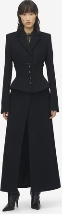 Alexander McQueen Langer Mantel aus Wolle und Kaschmir - Item 842792QKABR1000