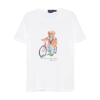 Polo Ralph Lauren Baumwoll-Grafik-T-Shirt - - Tops - Herren - Wei&szlig; - M