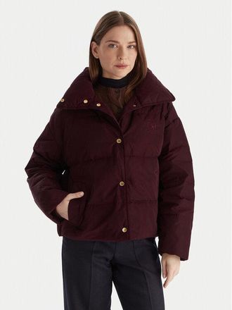 Tommy Hilfiger Daunenjacke WW0WW47294 Dunkelrot Relaxed Fit