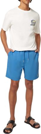 Scotch & Soda Mens Printed mid-Length Swimshort Board Shorts, Vuur Island Stripe AOP, XL