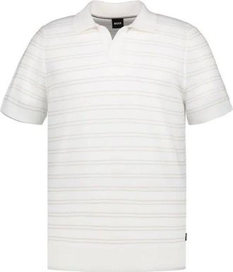 HUGO BOSS Herren Polo-Shirt wei&szlig;