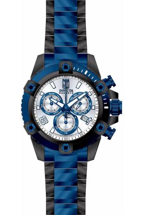 Invicta Jason Taylor 51277 Herrenuhr - Quarzwerk - Edelstahl mit silbernem Zifferblatt - 50 mm