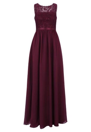 Vera Mont Abendkleid Damen mit Spitze Bogenkante