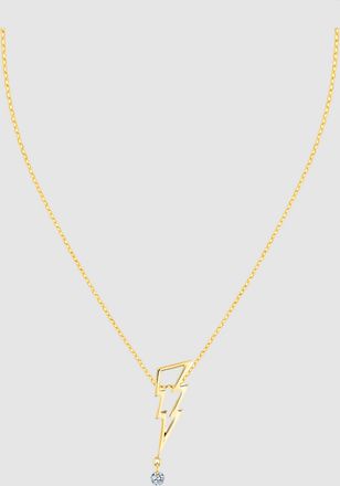 LA BRUNE & LA BLONDE Collier Coup de Foudre Diamant Or Jaune