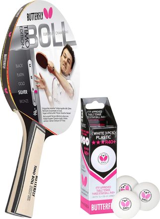 Butterfly Timo Boll Silver 85015 Tischtennisschläger | Tischtennis Racket TT Bat Hobbyschläger für ambitionierte Freizeitspieler | hochwertig | ITTF zertifizier