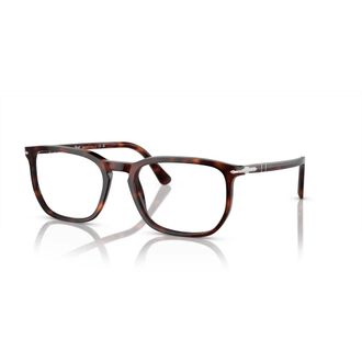 Persol unisex, Accessoires, Brun, Taille: 54 MM Montures de lunettes élégantes en couleur Havane