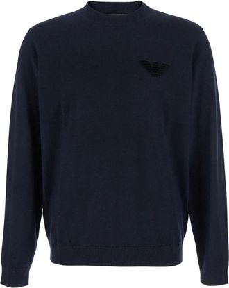 Emporio Armani Homme, Pulls, Bleu, Taille: S Pull ras du cou