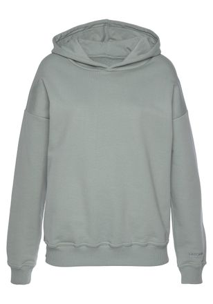 Lascana Damen Hoodie mit Struktur, elastische Rippb&uuml;ndchen, hochwertige Qualit&auml;t aus organischer Baumwolle, weich und hautfreundlich, f&uuml;r gem&uuml;tliche Stunden