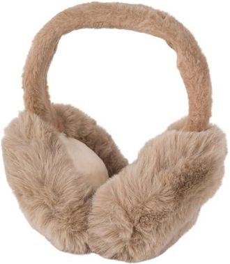 styleBREAKER Cache-oreilles pour femmes, couleur unie, aspect peluche - Earmuffs doux et moelleux pour les froides journ&eacute;es dhiver 04026070, couleur:Taupe