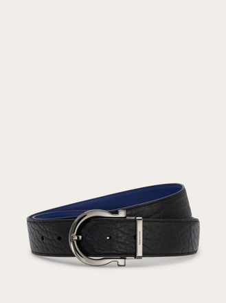 Ferragamo Herren Verstellbarer Gancini Wendeg&uuml;rtel Blau