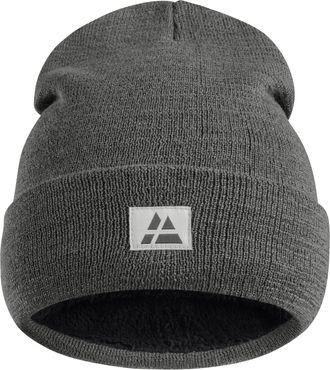 Danish Endurance Fleece M&uuml;tze aus recyceltem Material, Beanie Winterm&uuml;tze, Fischerm&uuml;tze, Warm & Atmungsaktiv, Unisex, f&uuml;r Herren & Damen, Dunkelgrau, Einheitsgr&ouml;&szlig;e