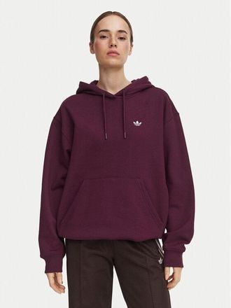 adidas Sweatshirt Essentials Oversized Fleece Hoodie KT2274 Dunkelrot Regular Fit