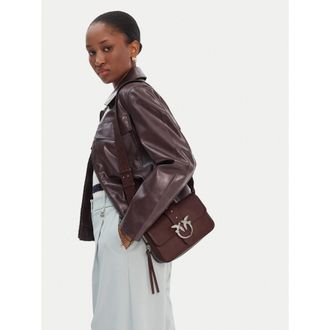 Pinko Handtasche PINKO Love One Slouchy Zip Mini AI 25-26 PLTT 105345 A2JG Braun