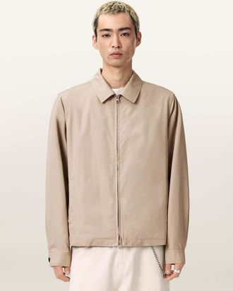 AllSaints Trey - Jacke in Sandsteinbraun