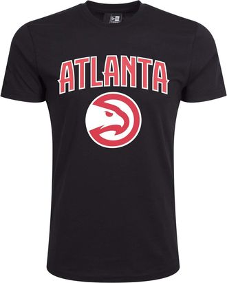 New Era NBA Atlanta Hawks Team Logo T-Shirt - Schwarz