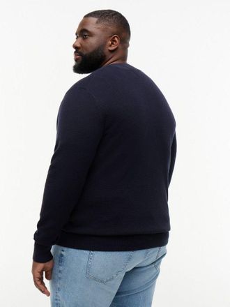 Tommy Hilfiger Big & Tall Rundhalspullover ESSENTIAL STRUCTURE CREW NECK Gro&szlig;e Gr&ouml;&szlig;en, regular fit