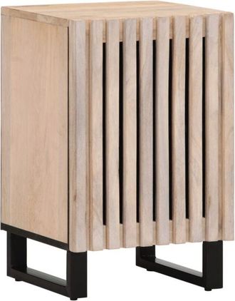 vidaXL Vidaxl - Armoire de salle de bain 38x34x58 cm bois massif de manguier