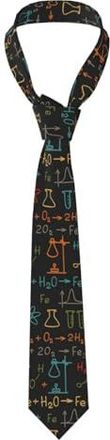 Generic Cravate Pour Hommes Formules Chimiques Confortable Tie Classique Cravate DAffaires Pour F&ecirc;te Remise De Dipl&ocirc;me &Eacute;v&eacute;nements