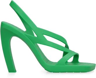 Bottega Veneta Womens Jimbo Rubber Sandals Green