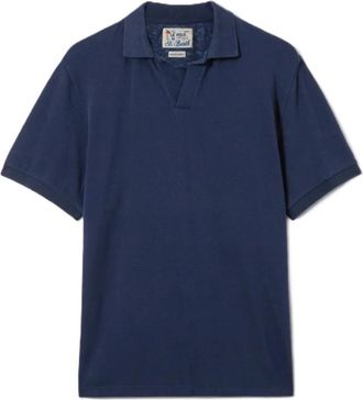 MC2 Saint Barth Homme, Tops, Bleu, Taille: S Charles Stretch Piquet Polo