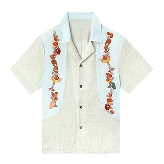 Keephen keephen Oc&eacute;an Homard Chemise &agrave; Boutons Femmes Hommes &Eacute;crevisse Impression 3D Chemise Hawaiienne Col &agrave; Revers Plage Vacances Chemise de Bowling