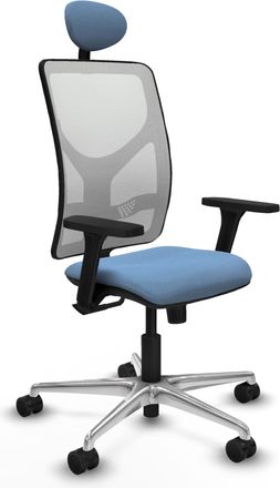 Piqueras y Crespo Sessel f&uuml;r Home Office, mit 3D-Armlehnen, h&ouml;henverstellbarer Lendenwirbelst&uuml;tze und festem Kopfteil, ausgestattet mit Sincro 3 Positionen und Schneide