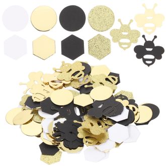 DOITOOL 180 St&uuml;ck Bienenthema Konfetti Papierstreuung Geburtstagsdeko Tischstreu Mehrfarbiges Papierkonfetti f&uuml;r Partydekoration und Selbstgemacht Basteln
