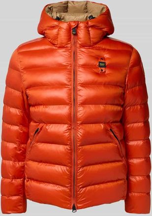 Blauer Steppjacke mit Zweiwege-Rei&szlig;verschluss Modell ADAMS