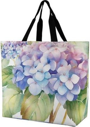 Generic Aquarelle DHortensia Sac &Agrave; Bandouli&egrave;re L&eacute;ger Sacs D&eacute;contract&eacute; Sac A Main Femmes Pour Travail Gym Universit&eacute;